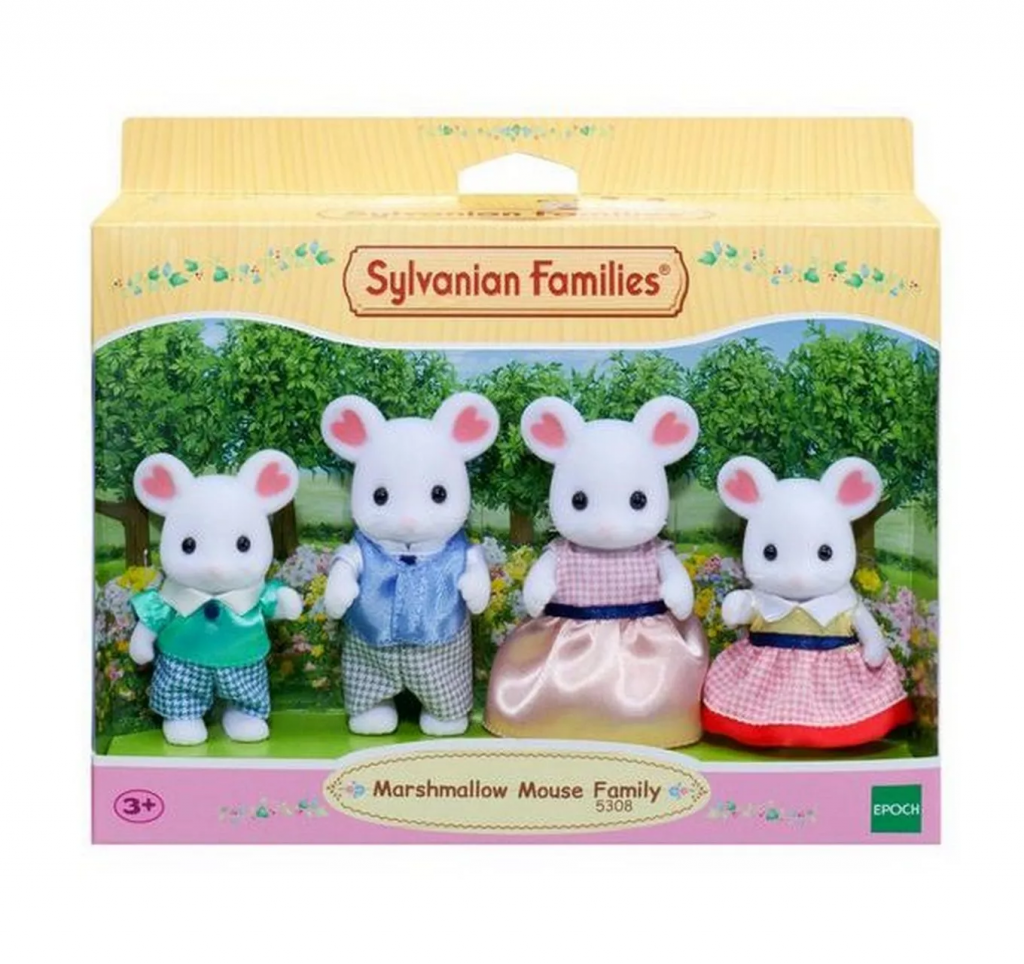 Marshmallow Mouse Family - Farm Toys and More